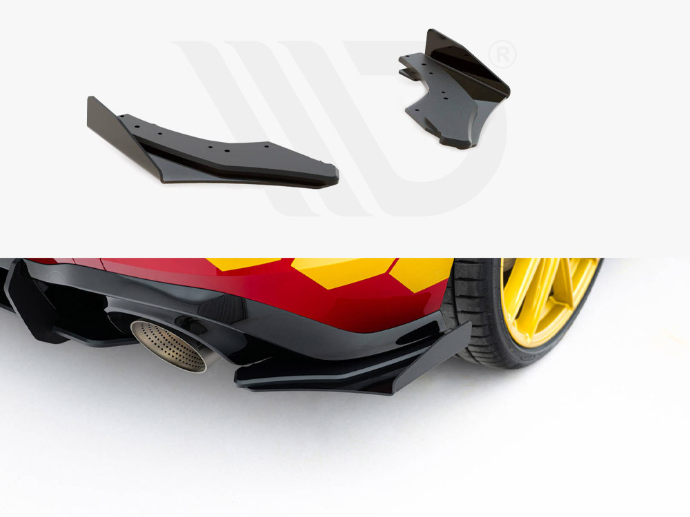 Maxton Design Street PRO Rear Side Splitters + Flaps Volkswagen Golf ...