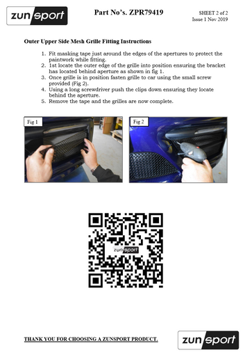 Zunsport Porsche 991 Carrera C2 - Full Grille Set (With Parking Sensors ...