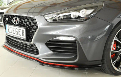 Rieger Front Splitter Gloss Black - Hyundai i30N (Pre Facelift ...