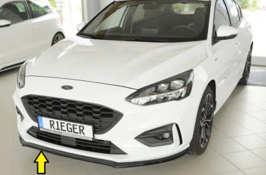 Rieger Front Splitter Gloss Black - Focus Mk4 ST/ST-Line - Ultimate Customs
