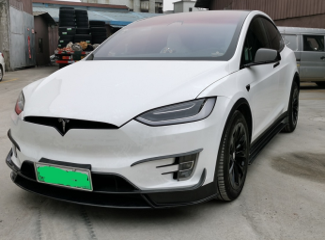 Carbon Fibre Revozport Style Front lip - Tesla Model X - Ultimate Customs