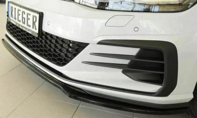 Rieger Front Splitter Satin Black - Golf MK7 GTi & GTD - Ultimate Customs
