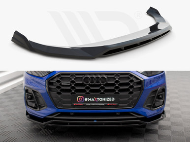 Maxton Design Front Splitter V.1 Audi Sq5 / Q5 S-Line Suv / Sportback ...
