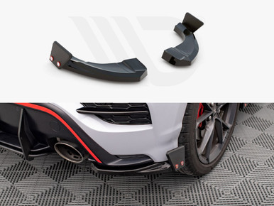 Maxton Design Rear Side Splitters V.1 + Flaps Hyundai Kona N Mk1 ...