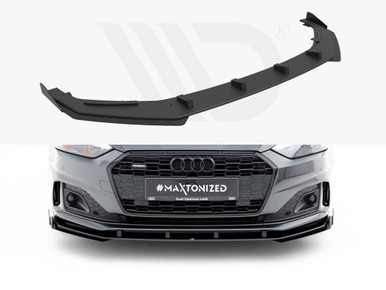 Maxton Design Street PRO Front Splitter + Flaps Audi A5 F5 Facelift ...