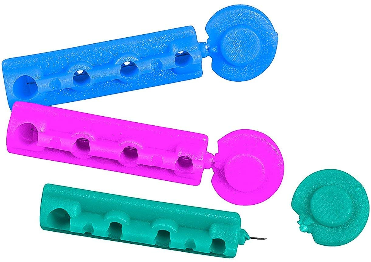 Care Touch Multi Colored Twist Top Lancets 30 Gauge, 300 Lancets