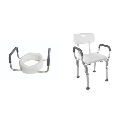 Essential Medical Supply Raised Elevated Toilet Seat Riser for an ...