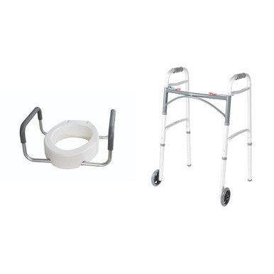 Essential Medical Supply Raised Elevated Toilet Seat Riser for an ...