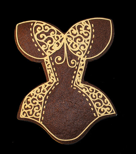 CORSET A - ecrandal handmade copper cookie cutters