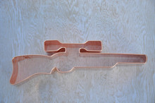 RIFLE W SCOPE - ecrandal handmade copper cookie cutters
