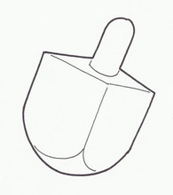 DREIDEL ROUND - ecrandal handmade copper cookie cutters