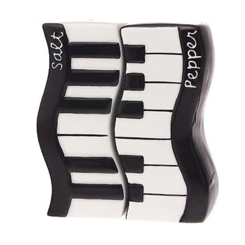 Wavy Keyboard Salt & Pepper Shakers - Heid Music