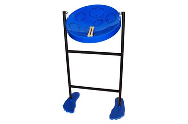 Panyard Jumbie Jam Steel Drum Kit with Fun Feet Stand - Blue - Heid Music