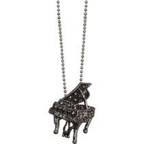 Heid Music | Necklace, Grand Piano Crystal Grey/Pewter