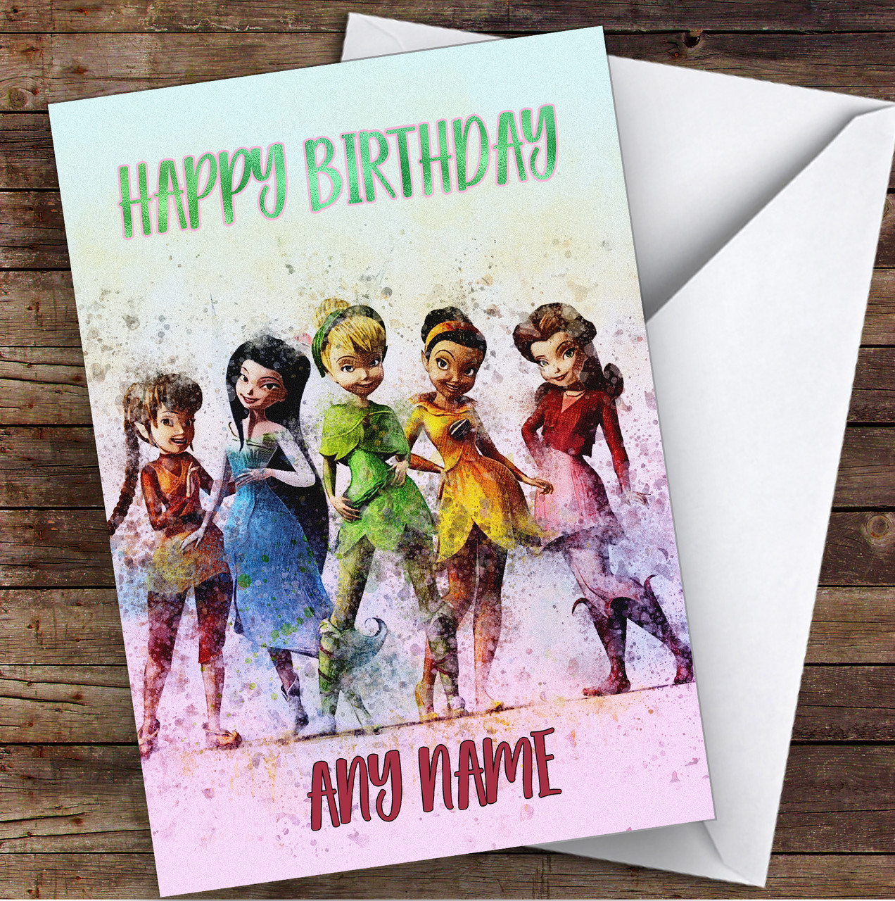 Tinkerbell Happy Birthday Printables Tinker Bell And Fairies Green