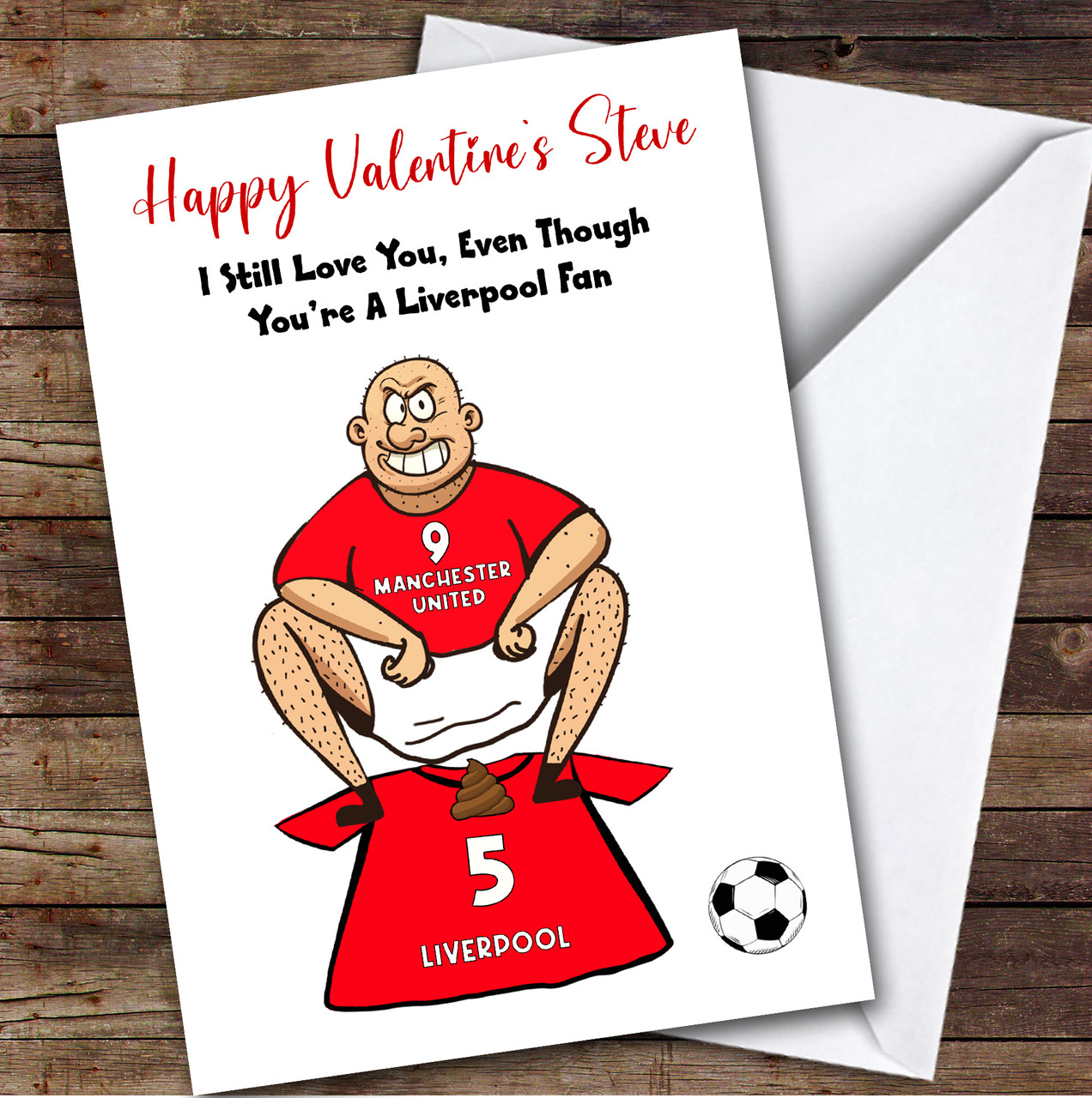 United Shitting On Liverpool Funny Liverpool Football Fan Valentine's ...