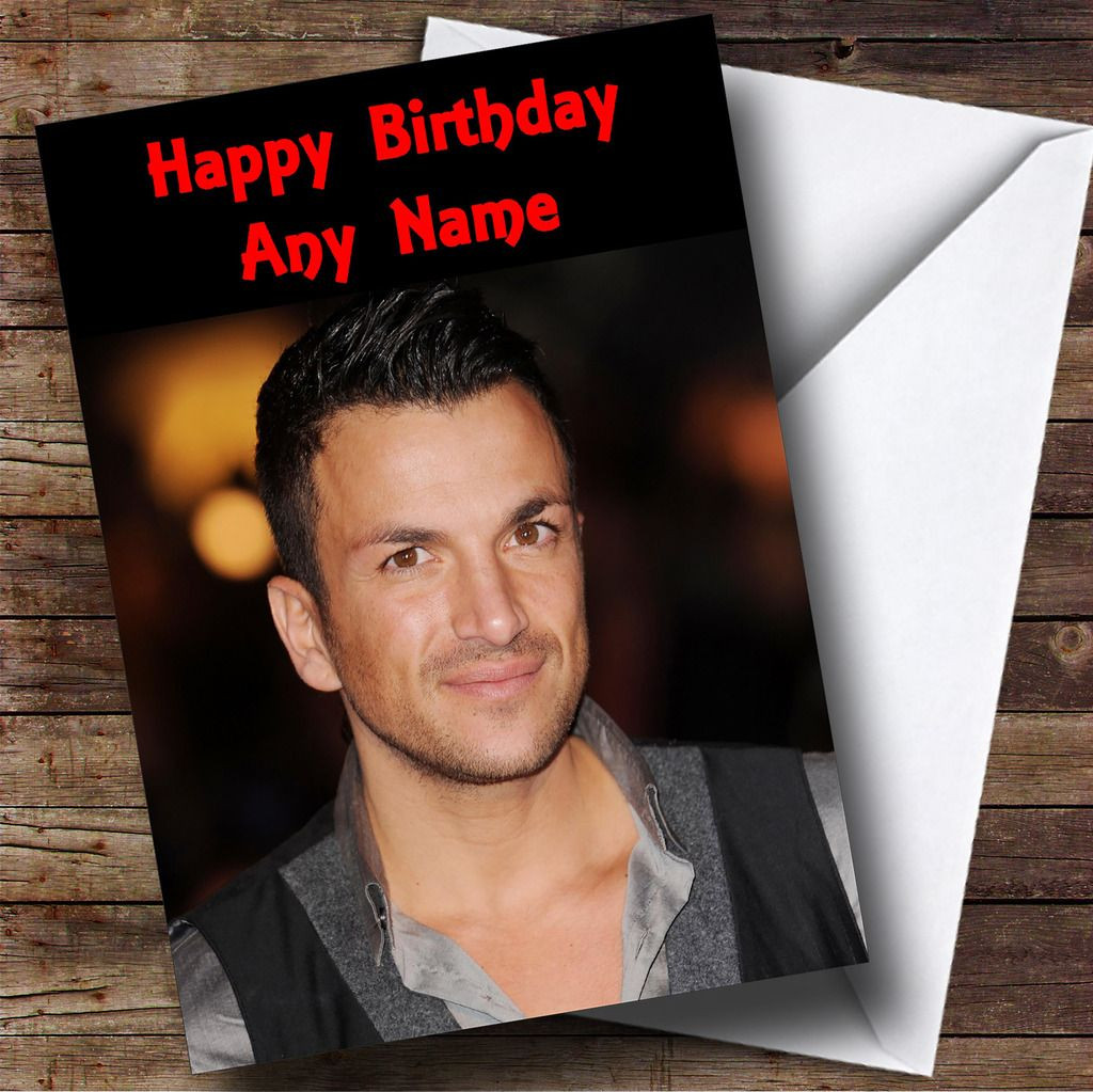 Peter Andre Customised Birthday Card - Party Animal Print