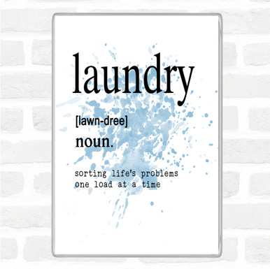 Blue White Word Definition Laundry Inspirational Quote Magnet - Party ...