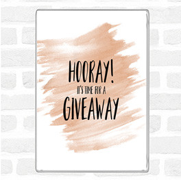 Watercolour Hooray Quote Magnet - Party Animal Print