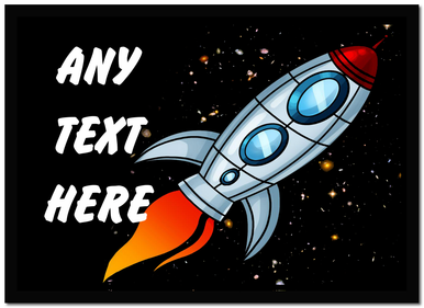 Rocket Space Computer Mouse Mat - Party Animal Print