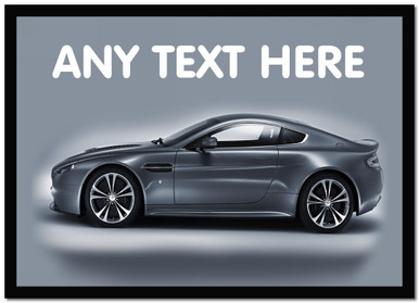 Silver Aston Martin Computer Mouse Mat - Party Animal Print