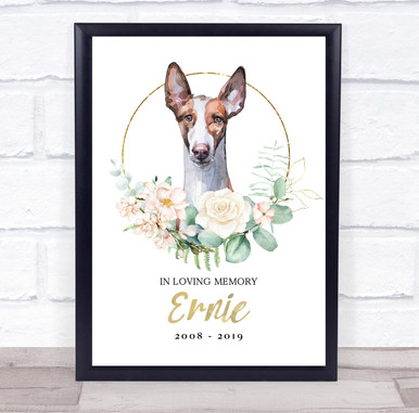 Dog Memorial In Loving Memory Style 13 Personalised Gift Print - Party ...