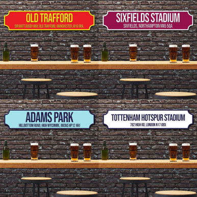 Any Colours Any Text Football Team Club Stadium Custom 3D Train Street ...