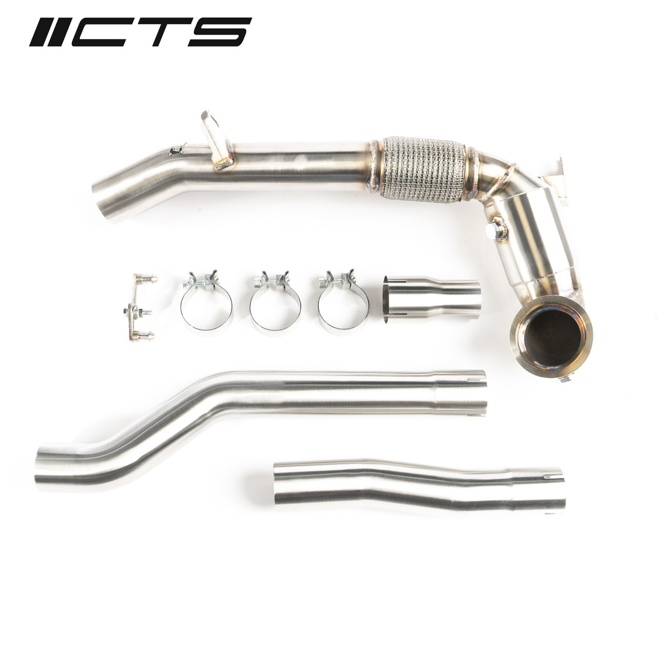 CTS Turbo High Flow Catted Downpipe for MK8 Golf R & 8Y Audi S3