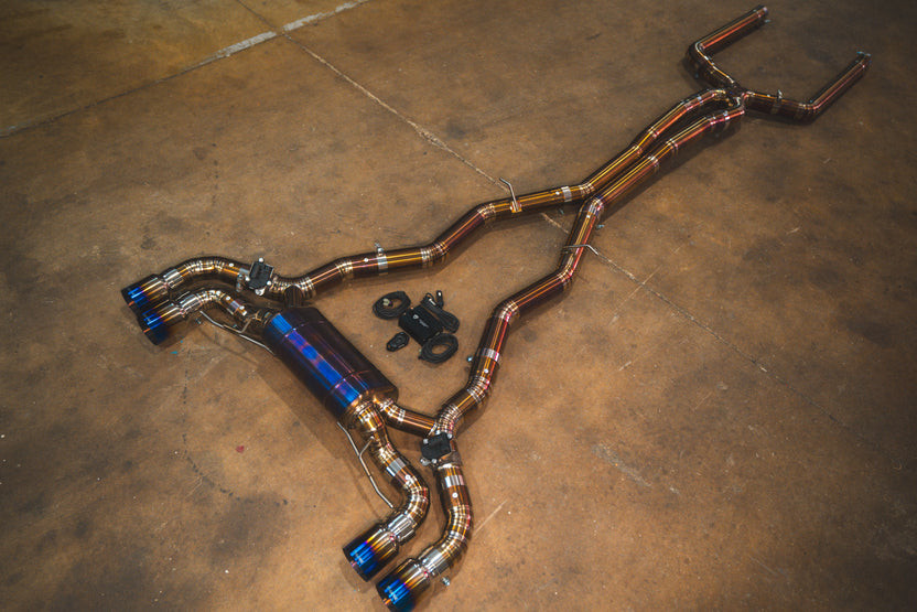 Valvetronic Designs BMW F90/F92 M5/M8 4.4L Catback, Grade 5 Titanium ...