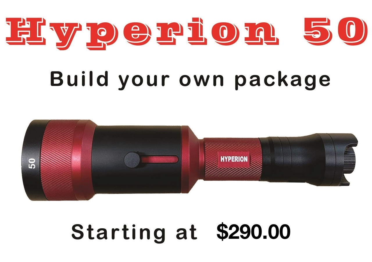 Sniper Hog Lights Hyperion 50 50LRX Rifle Light with 1 - 4 colors