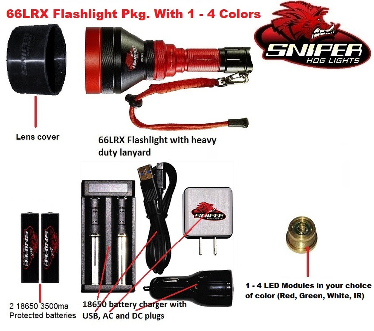 Sniper Hog Light 66LRX Flashlight