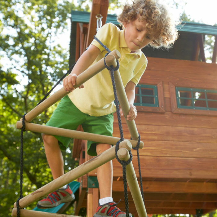 Triangle Steeple Rope Ladder - SwingSetMall.com