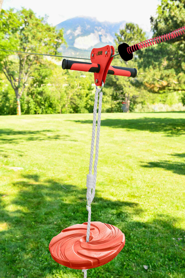 Slackers 90 ft Eagle Zipline Kit with Spring Brake - SwingSetMall.com