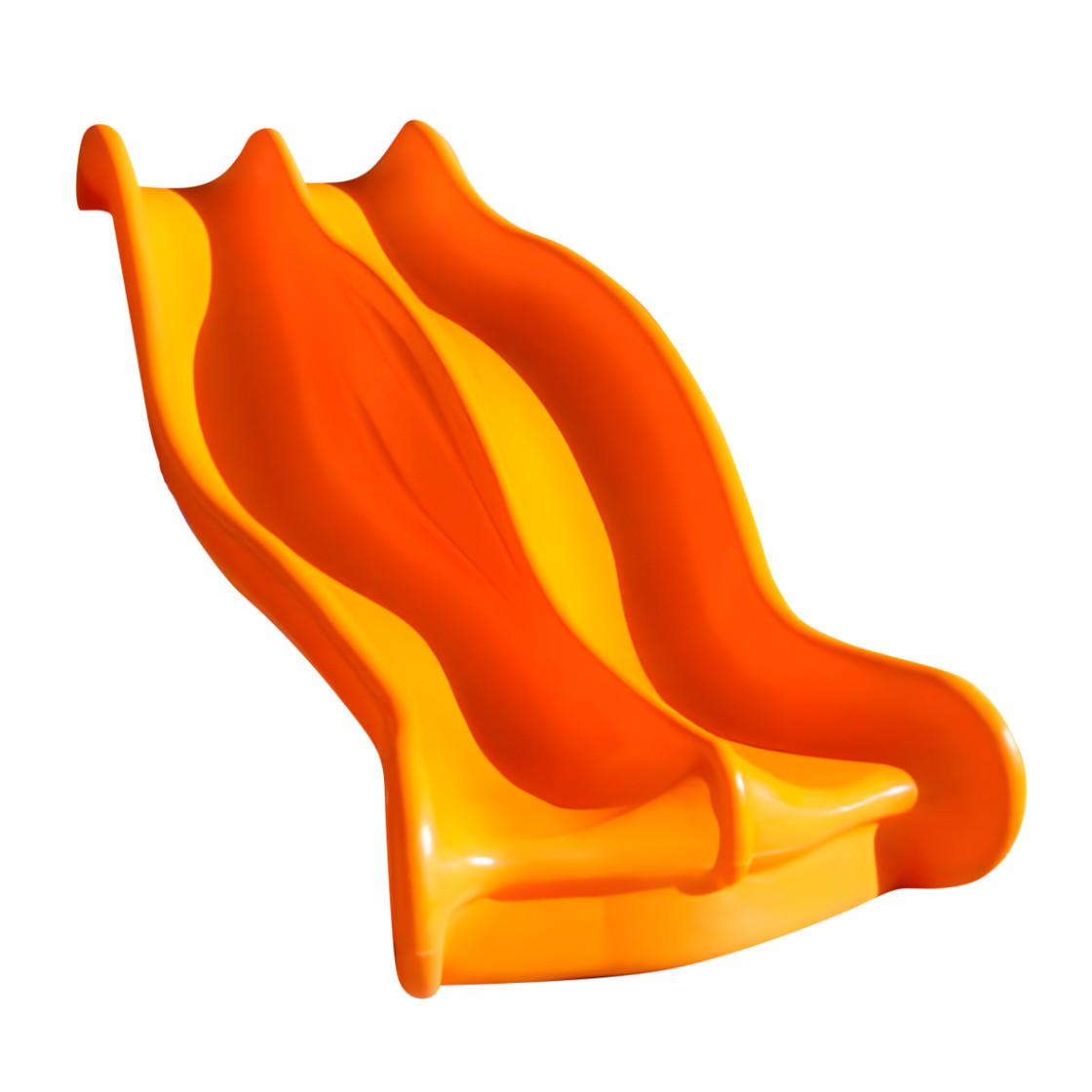 5 ft Commercial Triple Rail Wave Slide - SwingSetMall.com