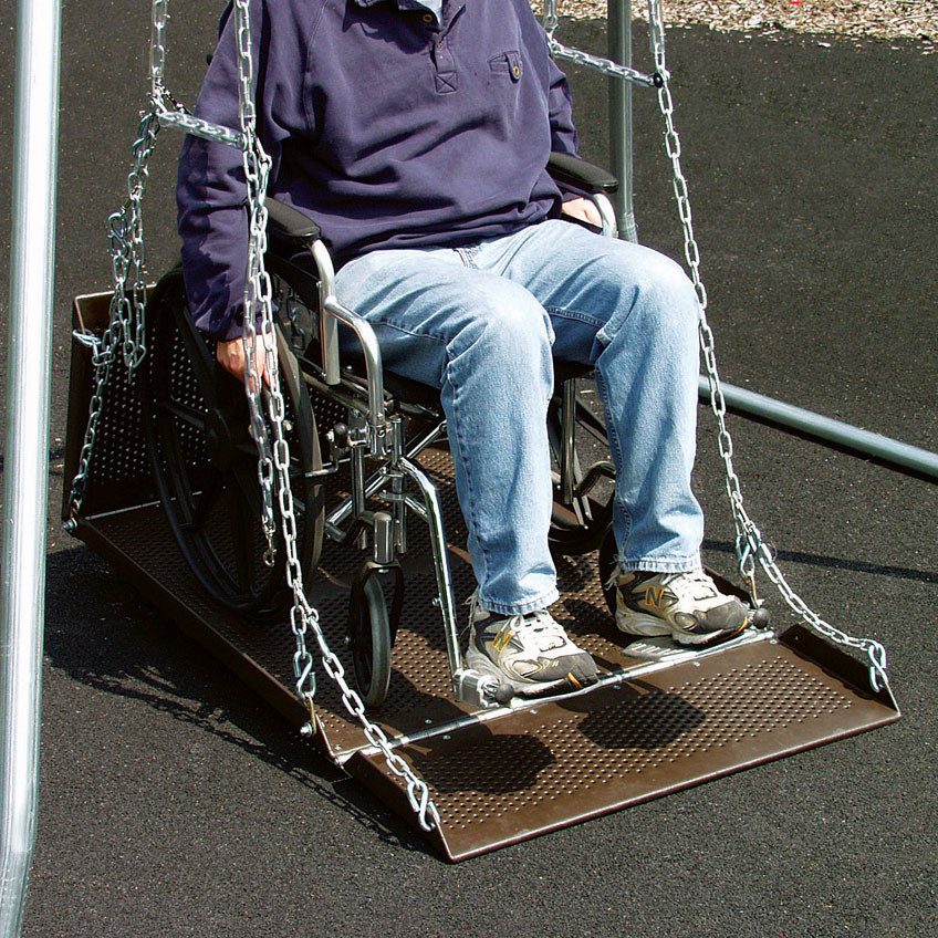 5" OD Arch Post ADA Wheelchair Platform Swing Set - SwingSetMall.com