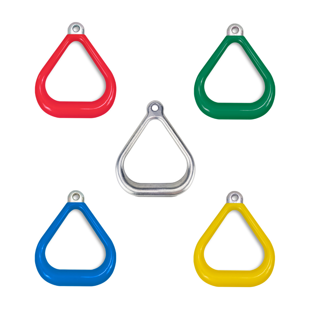 Trapeze Bar and Triangle Rings with 3'6" Plastisol Chain - SwingSetMall.com