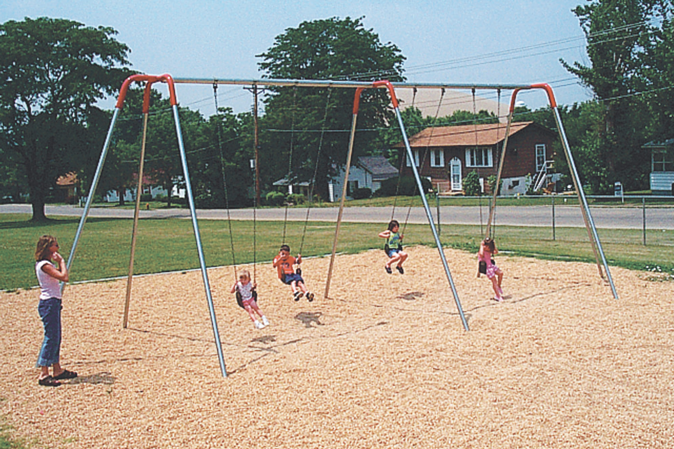 Heavy Duty 3 Legged End Frame Swing Set - SwingSetMall.com