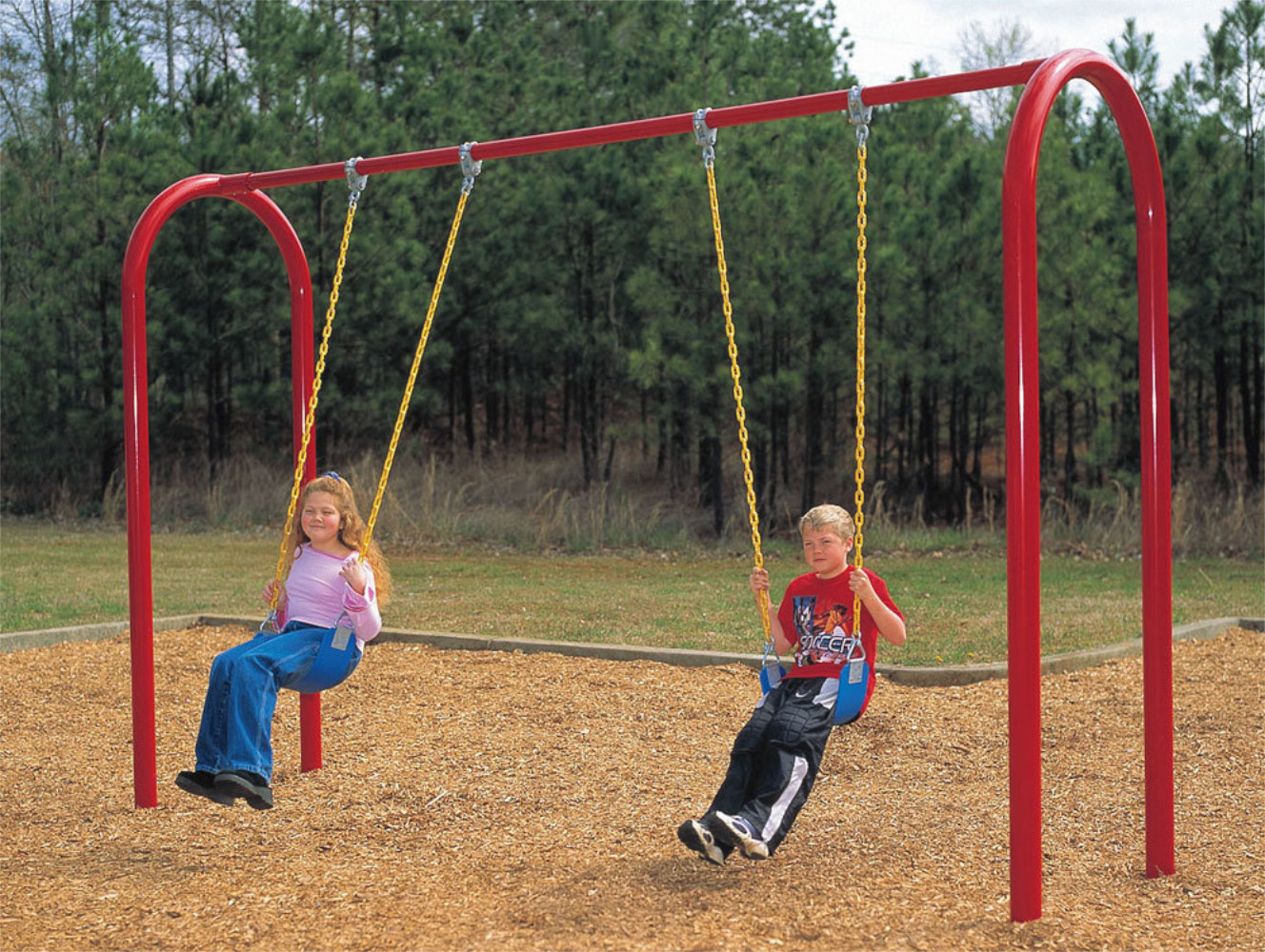4.5" OD Single Post Swing Set - SwingSetMall.com