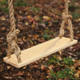 Classic Hard Maple Wooden Swing with Rope - SwingSetMall.com