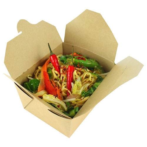 shop No.8 Kraft Brown Paper Takeaway Box - Biodegradable