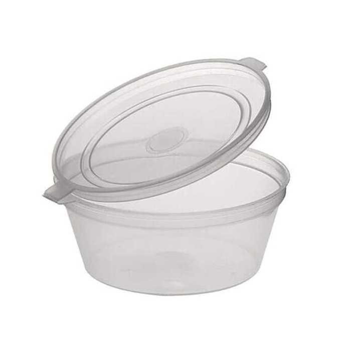 Deli Sauce pots, Hinged Plastic Container Clear 1 oz Portion