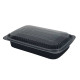 Somoplast [823] Black Microwavable Container [1000cc]
