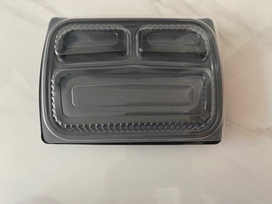 buy now Somoplast 818 Clear 3 comp Microwavable container