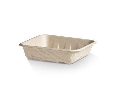 Compostable Meat , fruit and Veg Trays [27x22x4cm] (300 pcs)