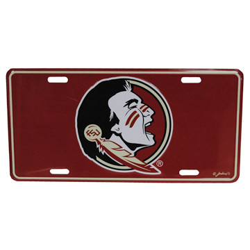 FSU Car Tag Metal
