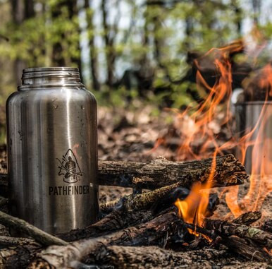 32 oz Stainless Steel Water Bottle and Nesting Cup Set - Survival Pro Shop