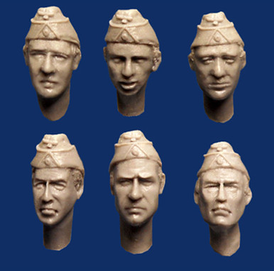 German Wehrmacht Sidecap heads mix