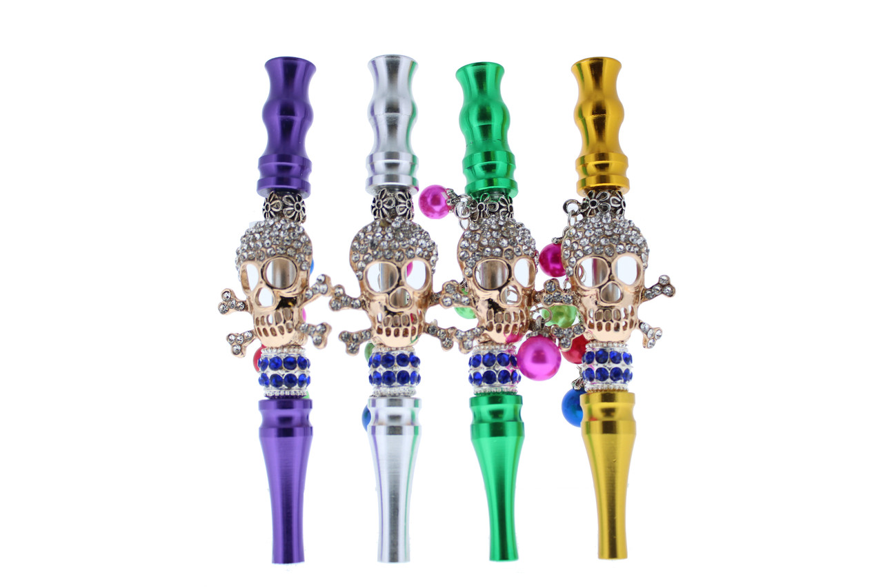 Preppy La' Peui Flute Blinged Out Blunt Holder Hookah Mouth Tip ...