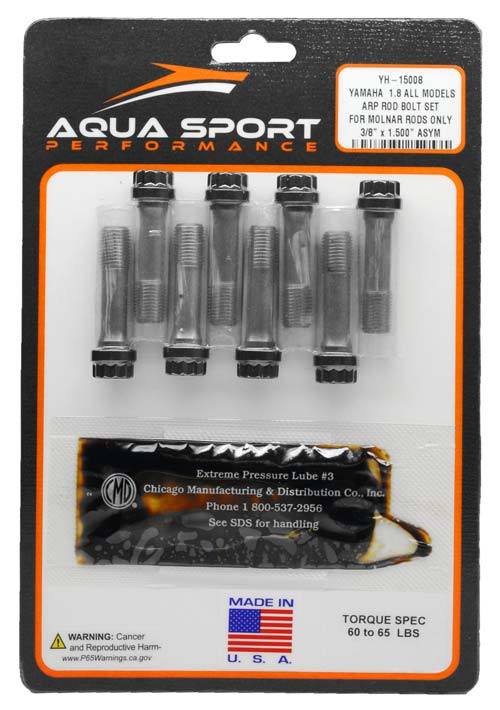 ARP Rod Bolts for Molnar Connecting Rods Yamaha Waverunner 1.8 FX HO ...