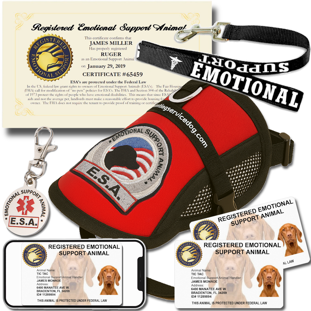 Emotional Support Animal Gear, ESA ID Cards, Vests & Accessories ...